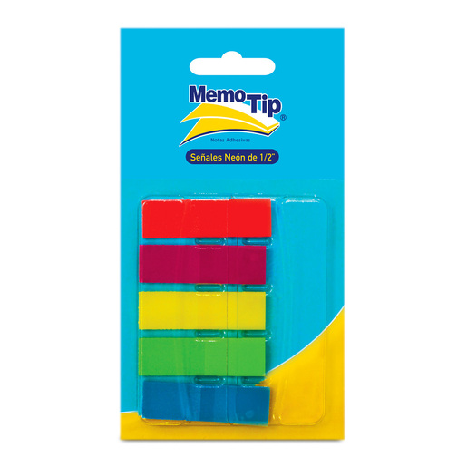 Notas Adhesivas De Papel Memo Tip Banderitas Colores Neón Office