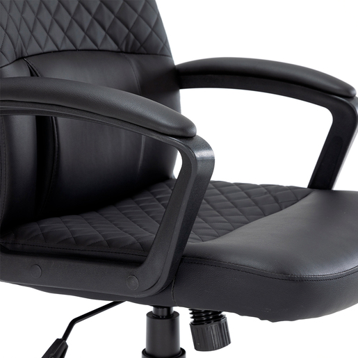 Silla Ejecutiva para Escritorio 4Tune HE-2023 Poliuretano Negro ... Silla Ejecutiva para Escritorio 4Tune HE-2023 Poliuretano Negro ...