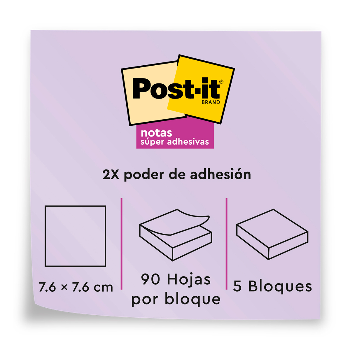 Notas Adhesivas 3m Post It Summer Joy Colores 7 6 X 7 6 Cm Office