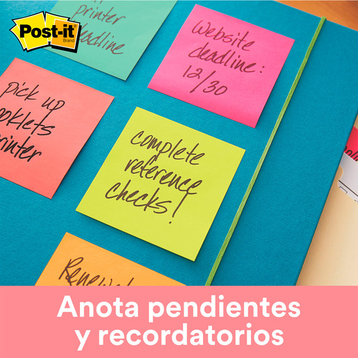 Notas Adhesivas 3m Post It Colores Surtidos 7 6 X 7 6 Cm Office Depot