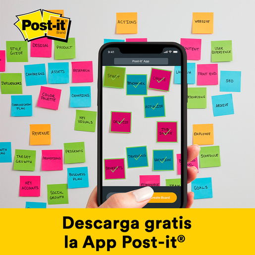 Notas Adhesivas 3m Post It Super Sticky Miami 654 Colores Surtidos 7 6